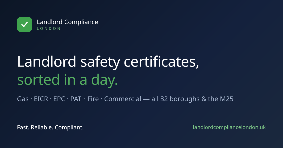 Landlord Compliance London | Gas, EICR, EPC & Fire Certificates